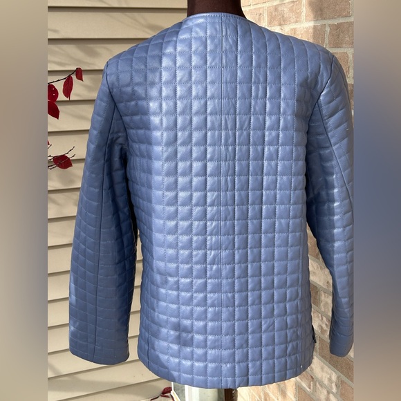 Pamela McCoy | Jackets & Coats | Nwot Pamela Mccoy Sm Grid Leather ...